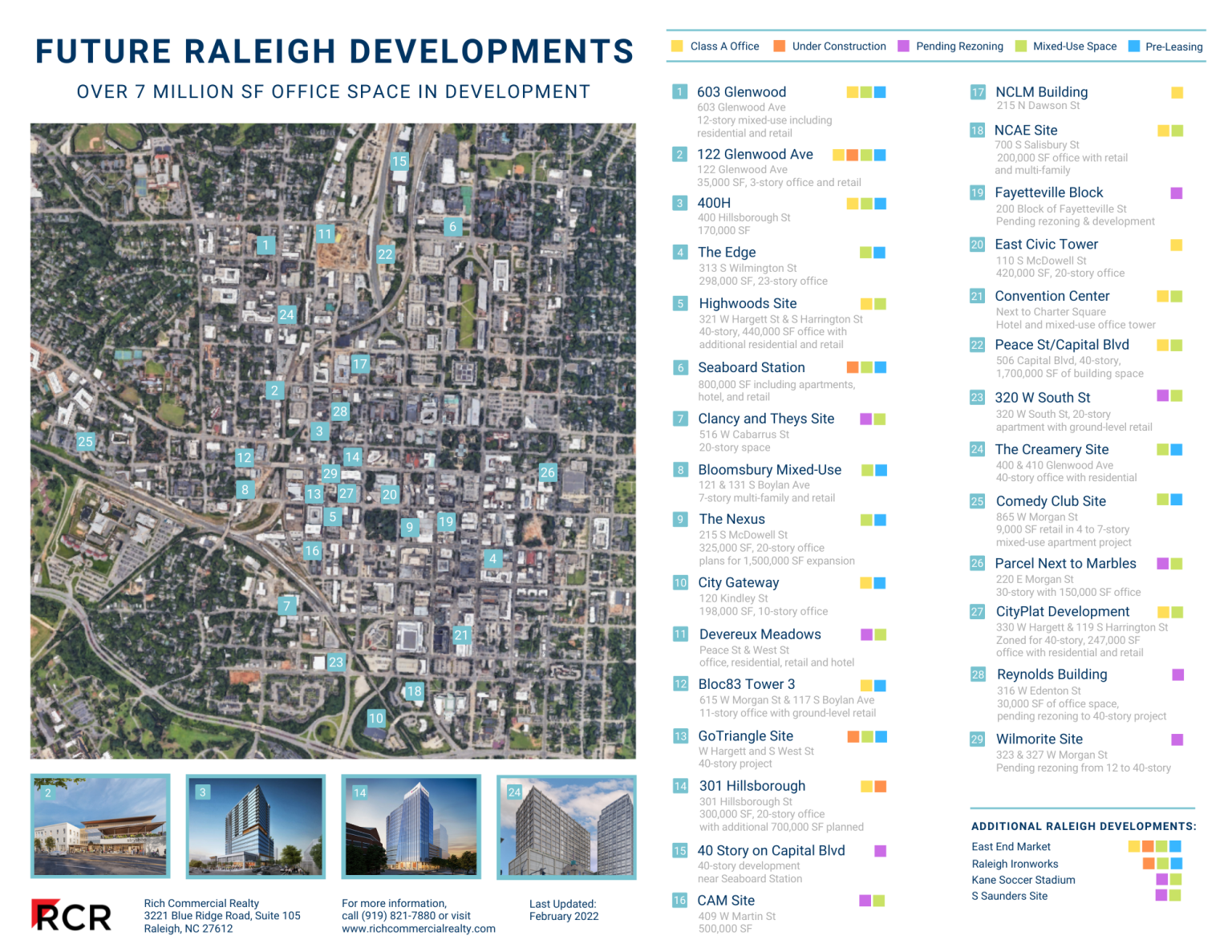 Updated! Raleigh Development Map | Rich Commercial Realty